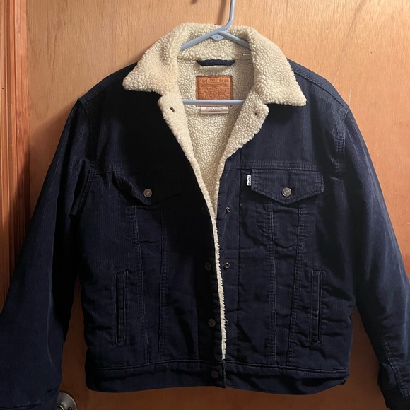 Levi's | Jackets & Coats | Levis Navy Corduroy Jacket | Poshmark